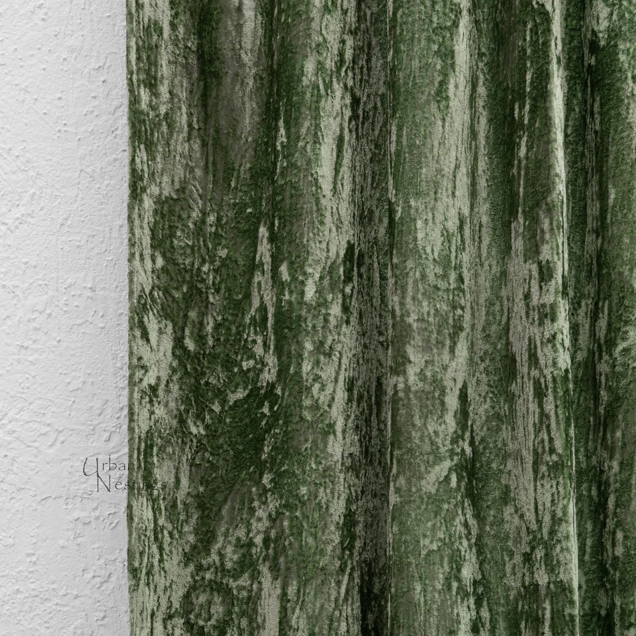 Sage Green Luxury Velvet Curtain Bohemian Curtains Dining - Etsy UK