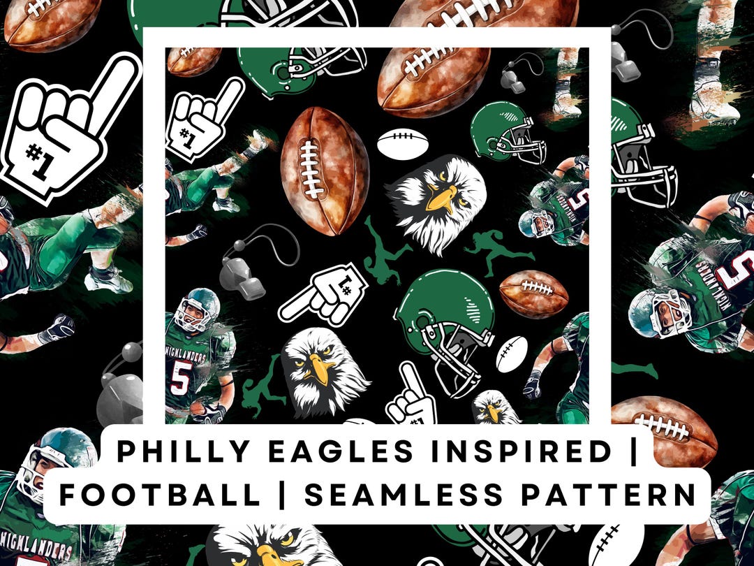 Eagles American Football Seamless Pattern - Philadelphia Eagles ...