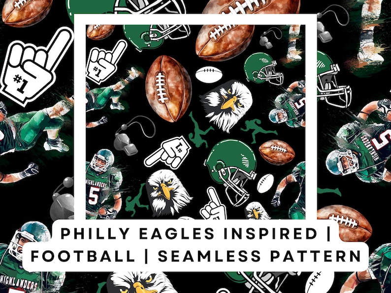 Eagles American Football Seamless Pattern - Philadelphia Eagles ...