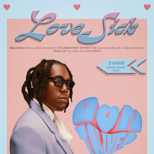 Lovesick Don Toliver Poster - Etsy