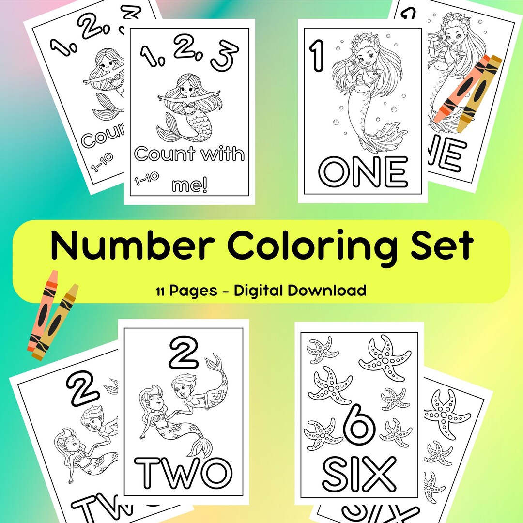 Children's Digital Download Coloring Book, Toddler Activity, Kids ...