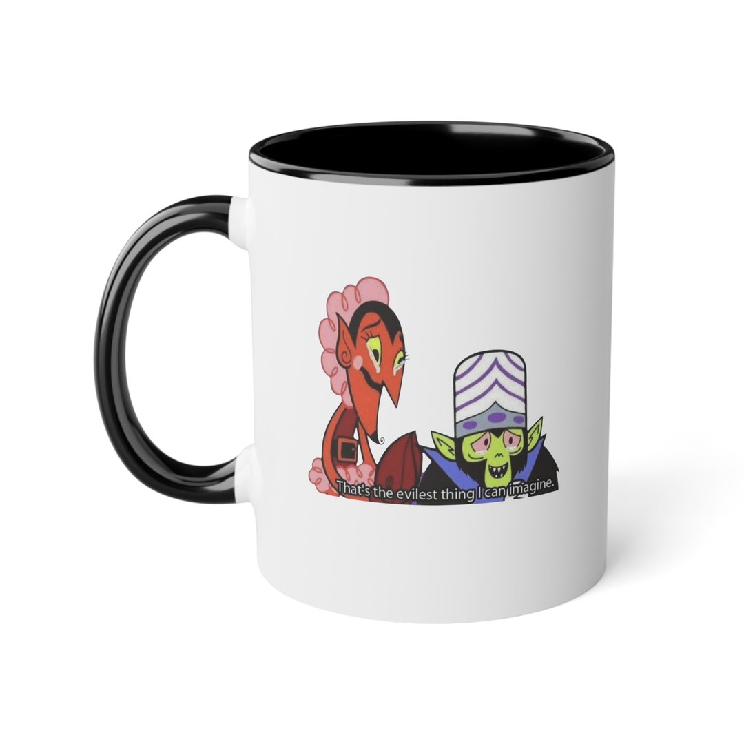 Mojo Jojo and HIM Powerpuff Girls Inspired Ceramic Mug, 11oz - Etsy