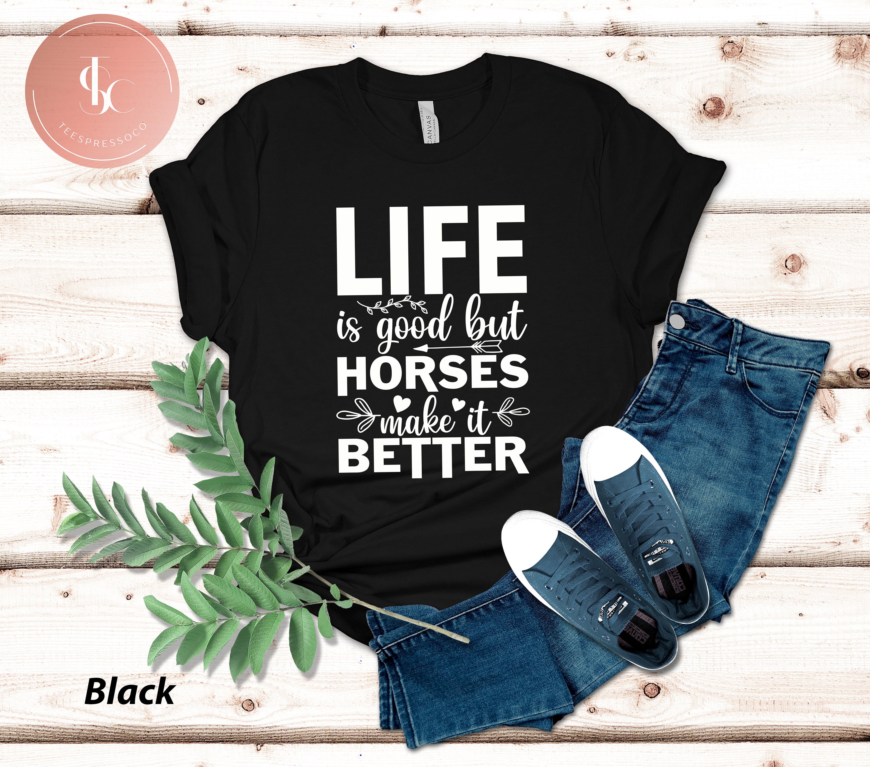Life Is Good Horse Shirt