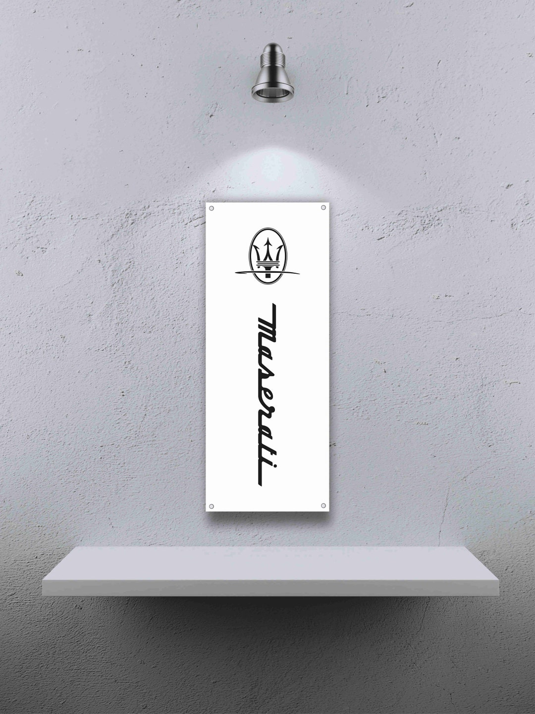 MASERATI Vinyl Banner, Garage Wall Decor, Garage Sign, Auto Car Shop ...