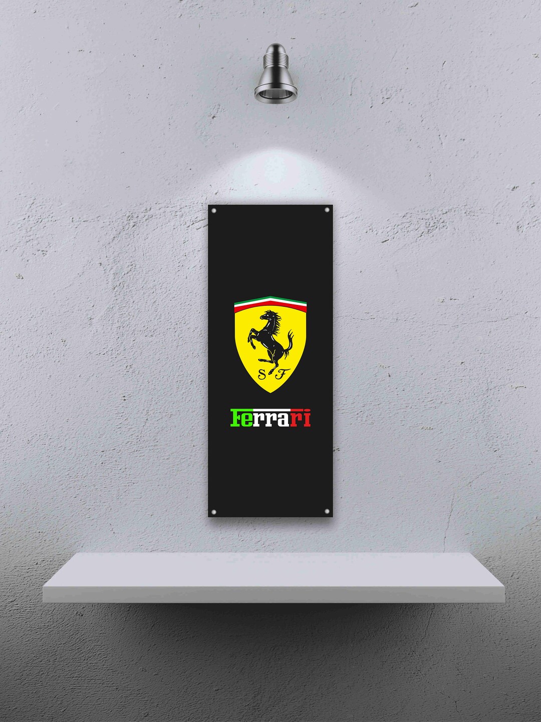 FERRARI Vinyl Banner, Garage Wall Decor, Garage Sign, Auto Car Shop ...