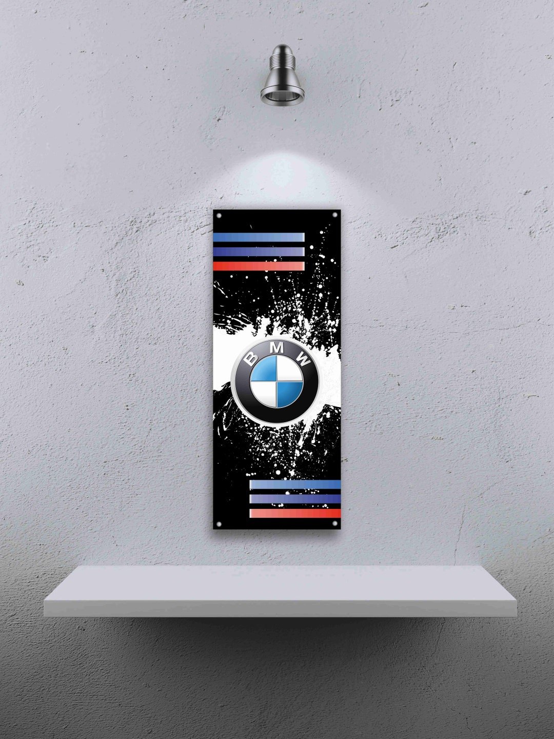 BMW Vinyl Banner Garage Wall Decor Garage Sign Auto Car - Etsy