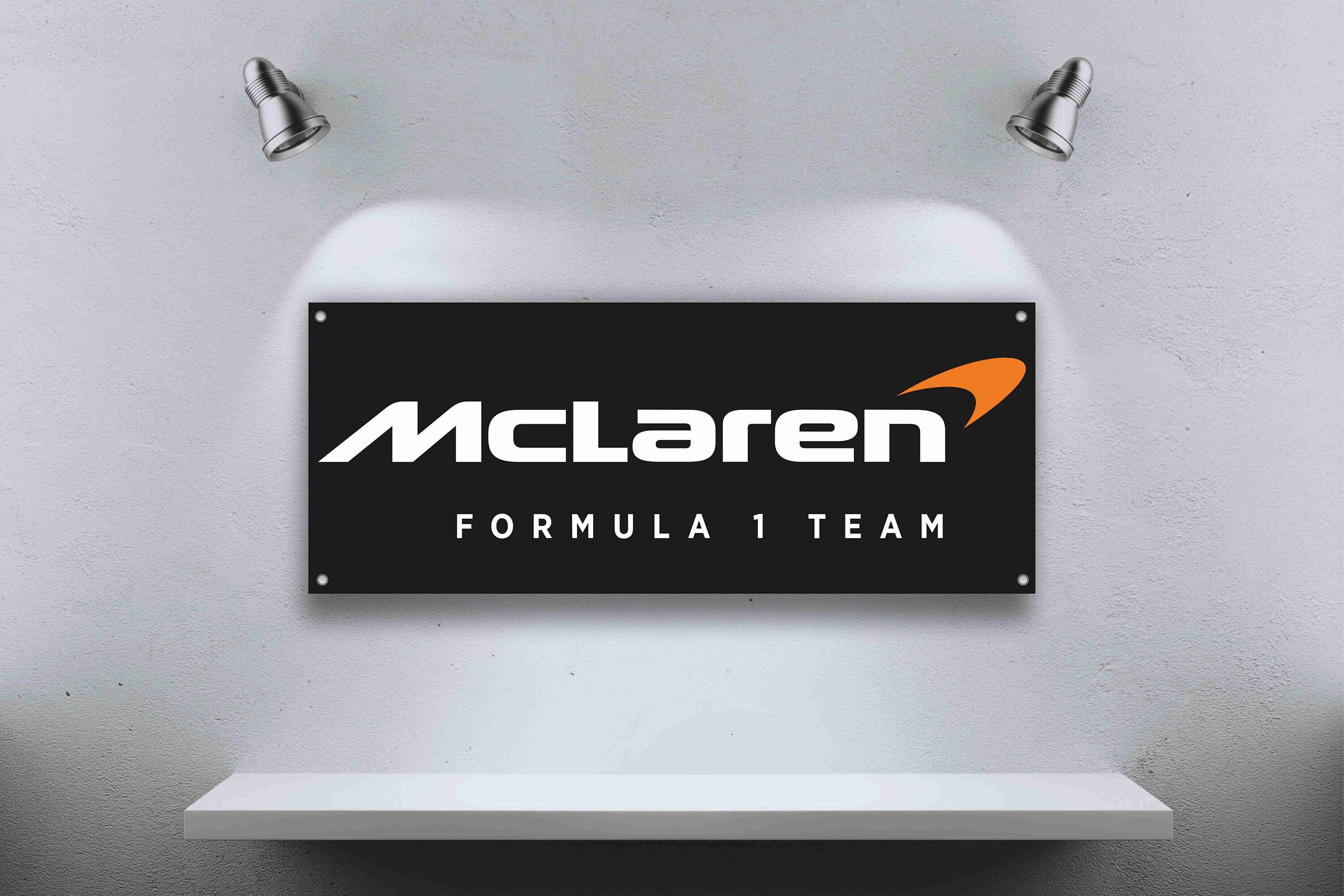 Mclaren Vinyl Banner, Garage Wall Decor, Garage Sign, Auto Car Shop ...