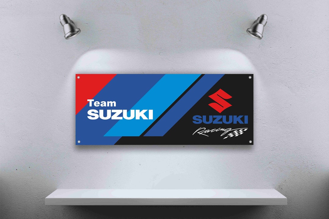 SUZUKI Vinyl Banner, Garage Wall Decor, Garage Sign, Auto Car Shop ...