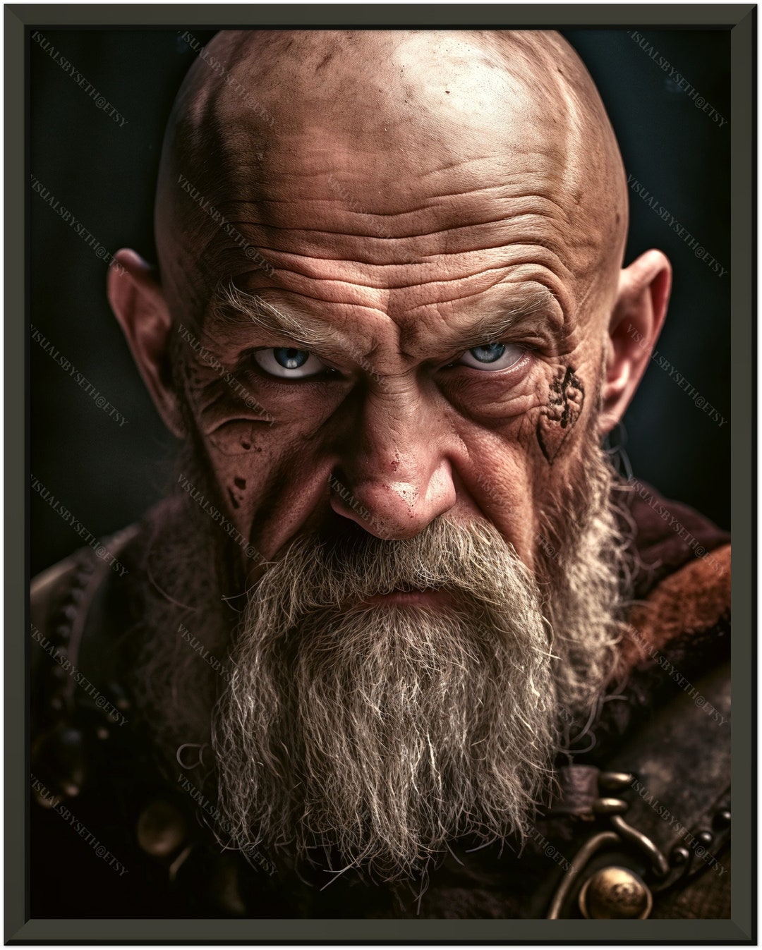 Thorvald Ironfist Viking Portrait Digital Art High-quality - Etsy