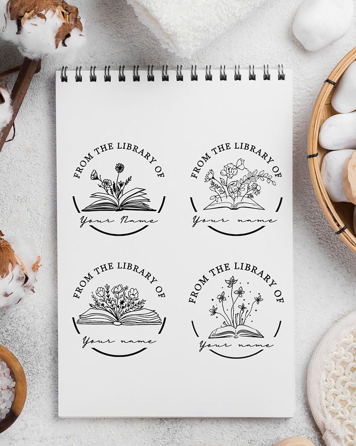 Book Embosser Personalized From the Library of Stamp Ex - Etsy