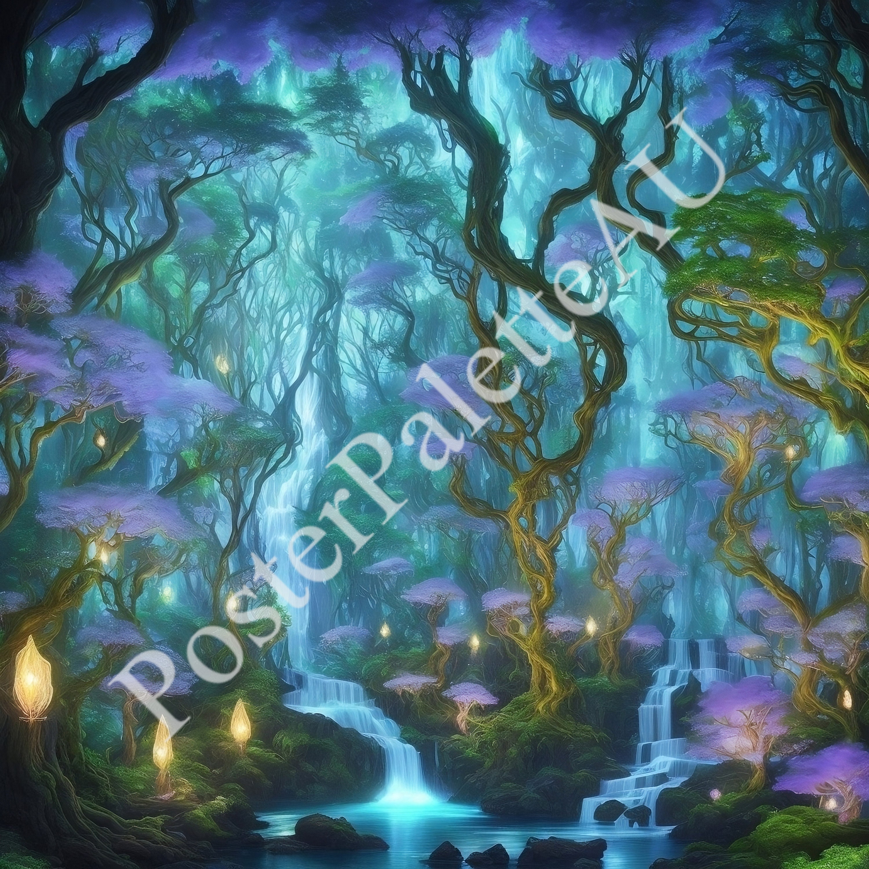 Enchanted Forest Clipart, Magical Fantasy Forest Clip Art, 4K Bundle of ...