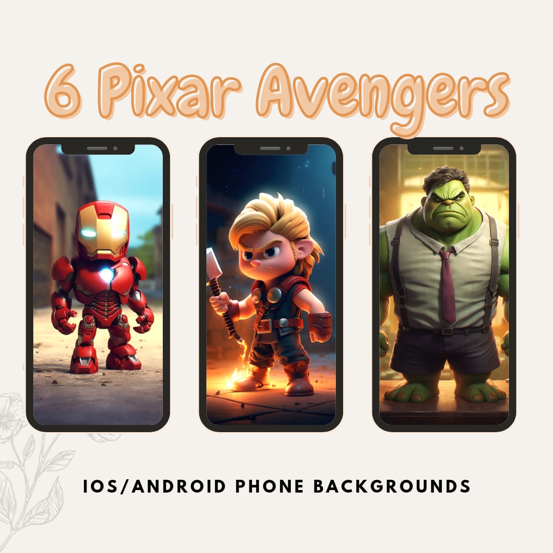 Pixar Art Style Phone Wallpapers, Avengers Wallpaper Iphone, Smartphone ...