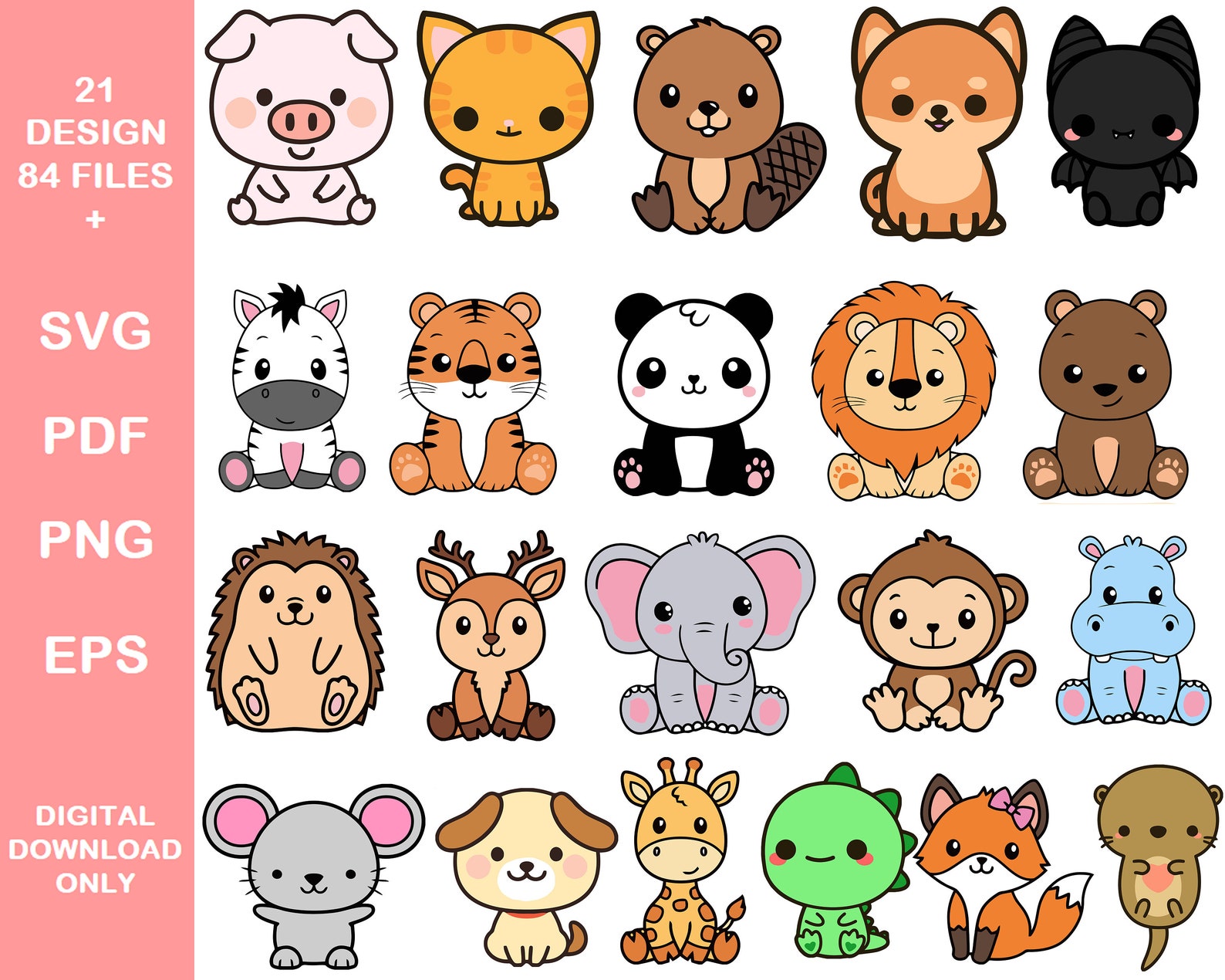 Safari Animals Layered SVG Cute African Jungle Animal Cut File Cricut ...
