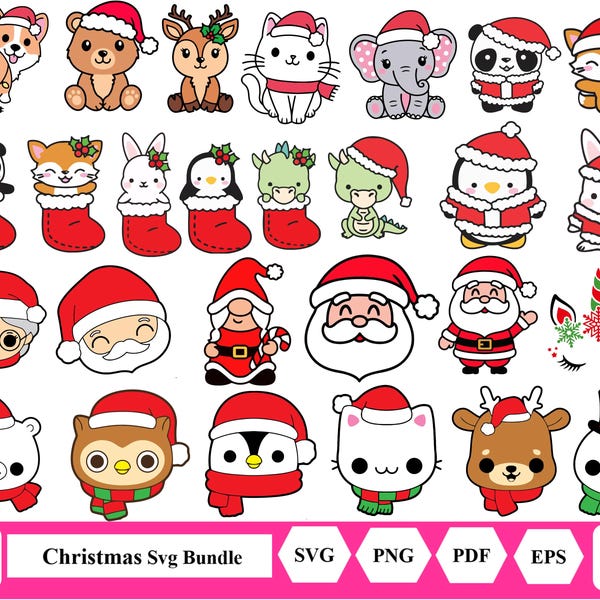 Animals and Christmas Svg - Etsy