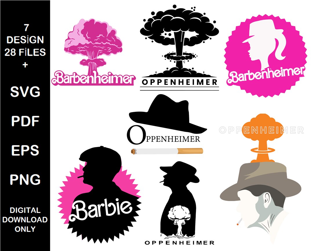 Oppenheimer Svg Png Eps Pdf, Bundle Barbenheim, Movie Design, Instant ...