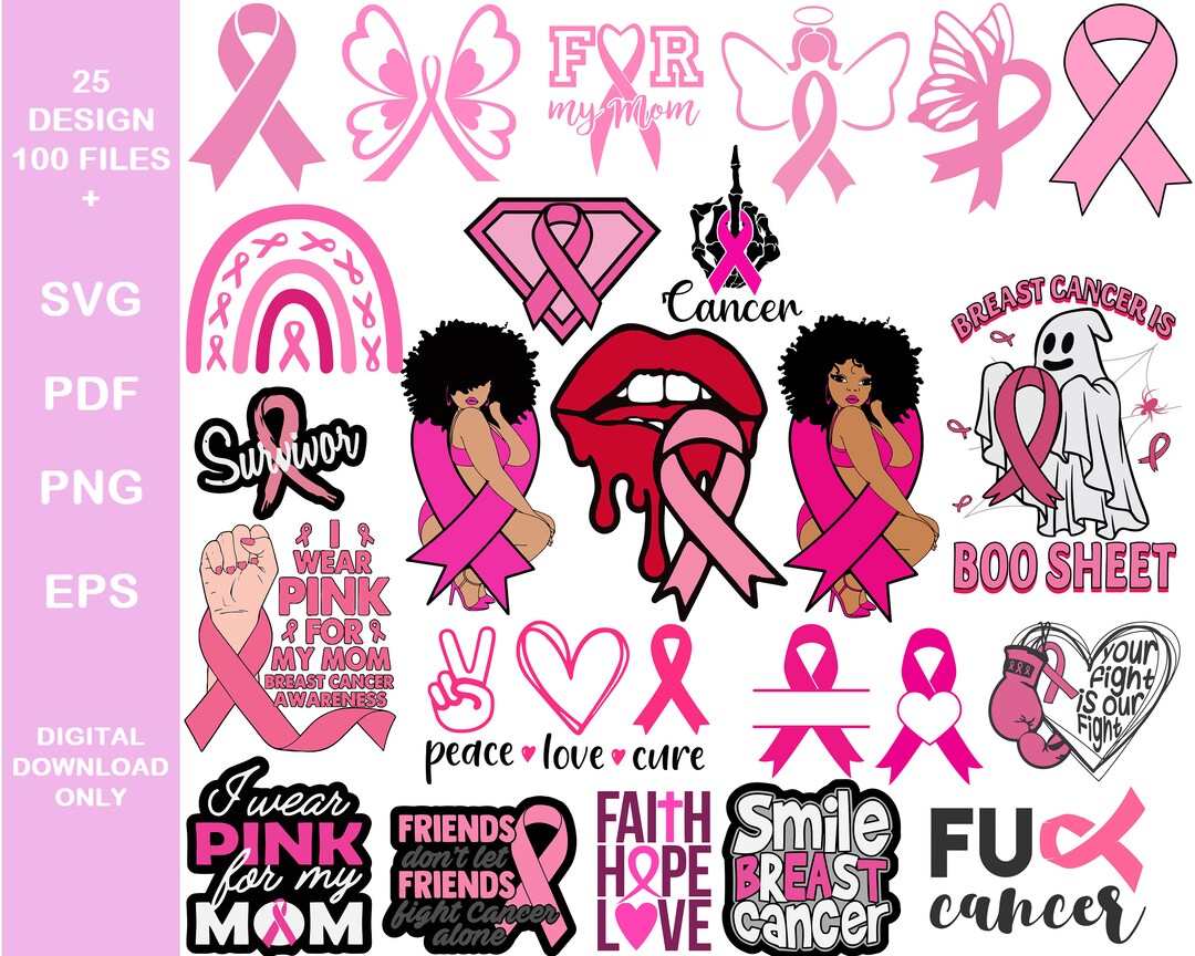 Cancer Ribbon SVG Pink Ribbon SVG Awareness Ribbon SVG Ribbon Svg ...