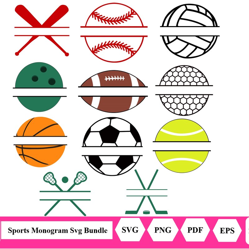 Sports Balls Svg - Etsy