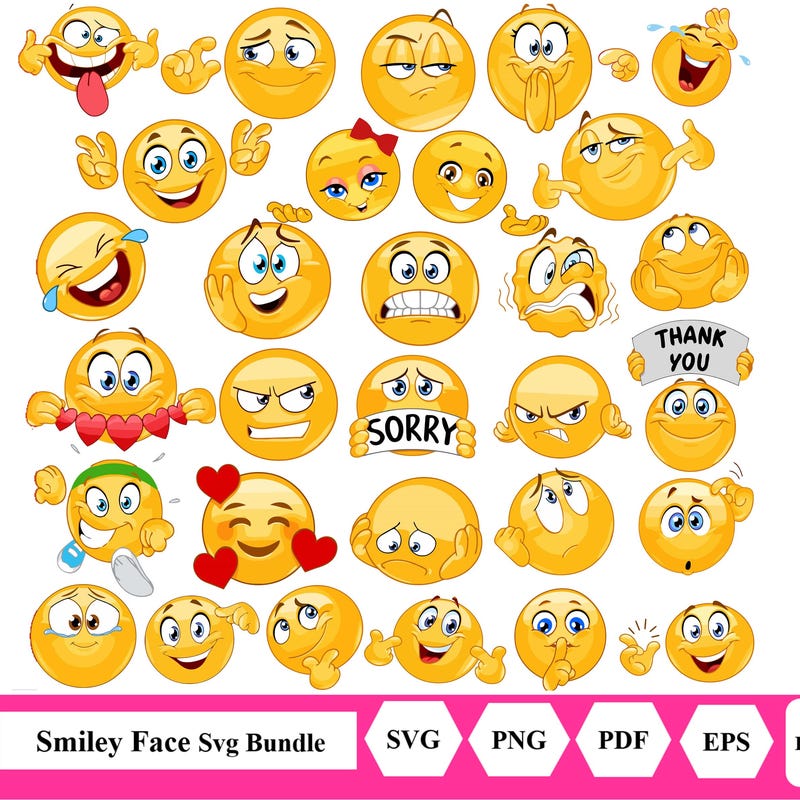 Smiley Face Card - Etsy