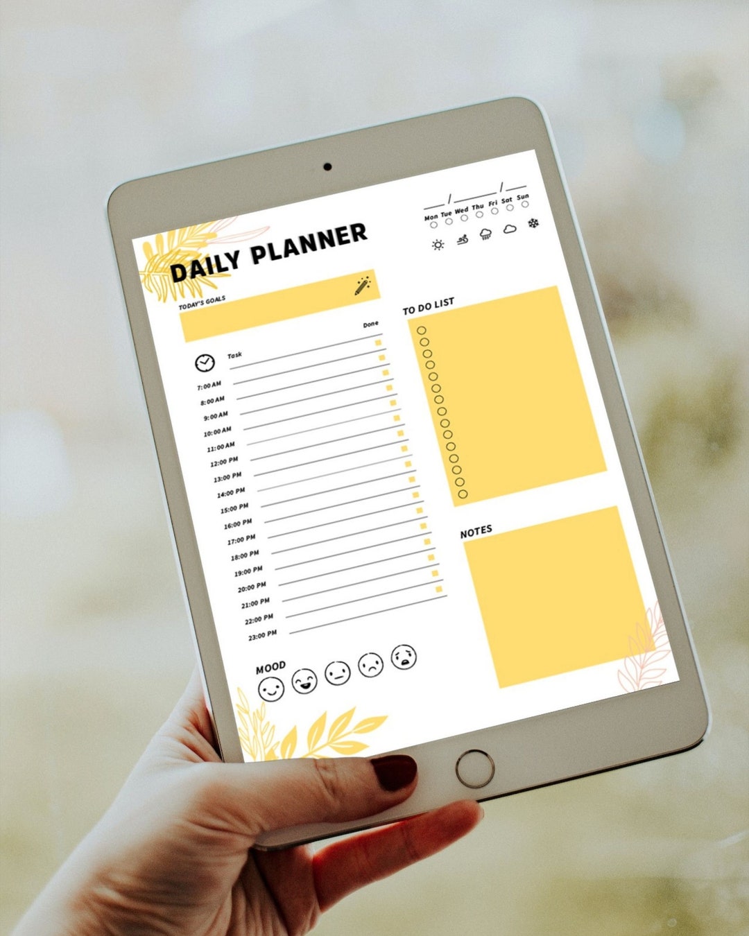 Daily Digital Planner, Digital Planner, Digital Student Planner ...