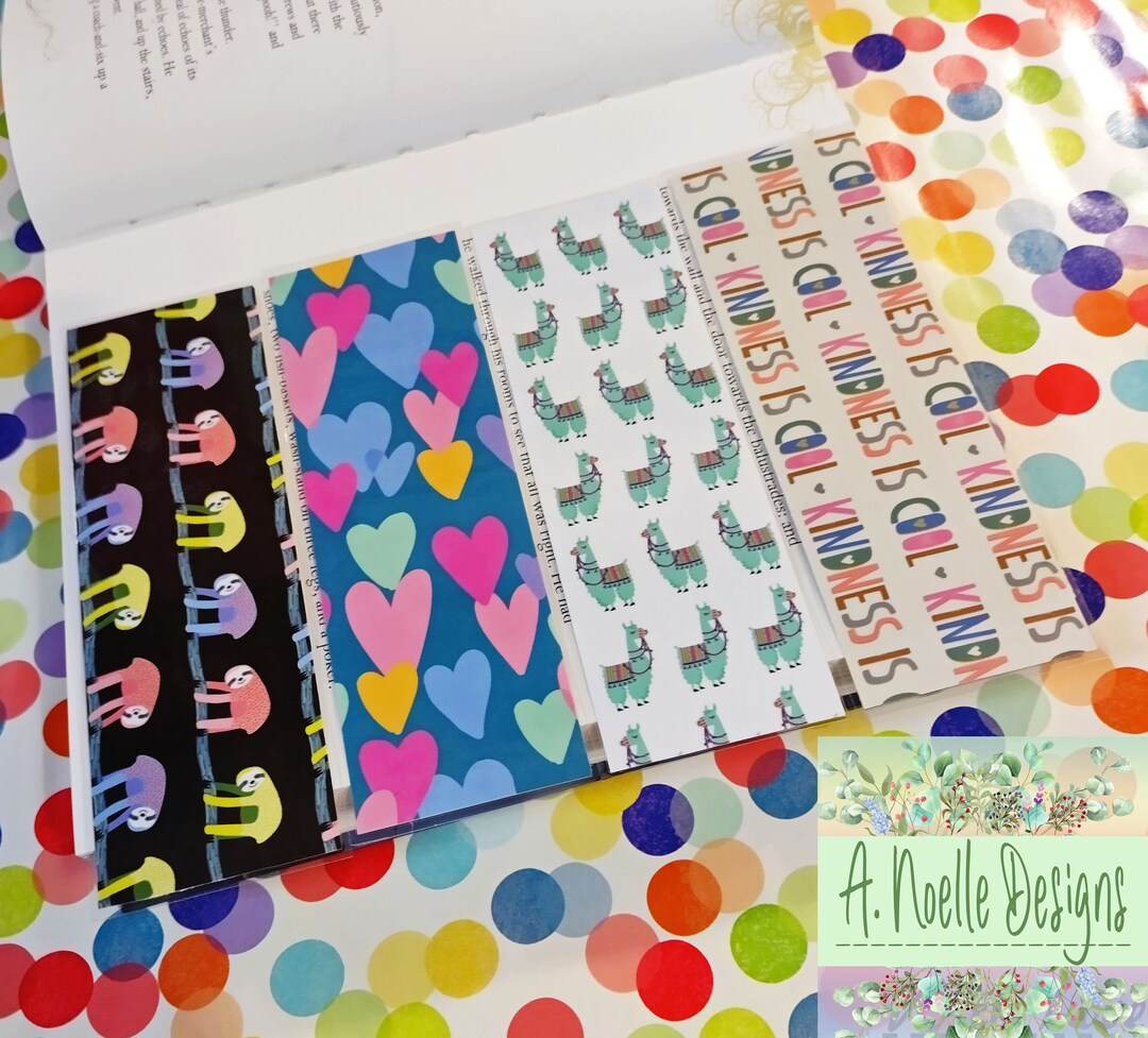 Sloth and Llama Bookmarks - Kindness is Cool - Etsy