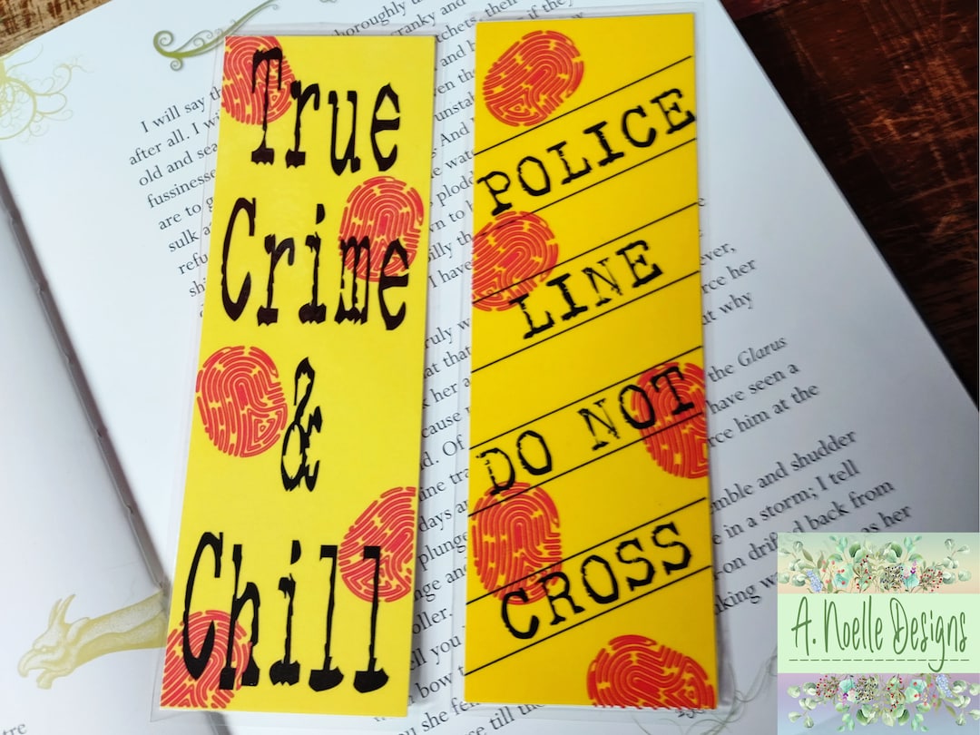 True Crime Bookmarks True Crime & Chill - Etsy