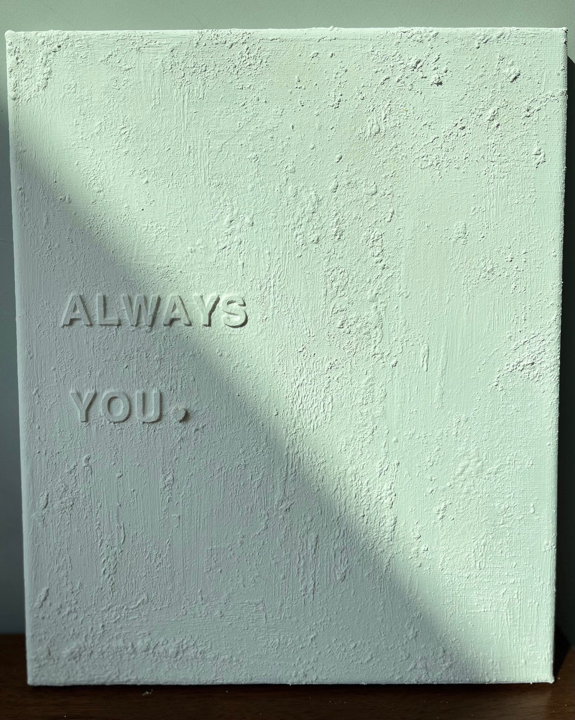 Always You Textured Wall Art 3D Textured Canvas Nursery/ Bedroom Décor ...