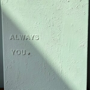 Always You - Textured Wall Art - 3D Textured Canvas - Nursery/ Bedroom ...