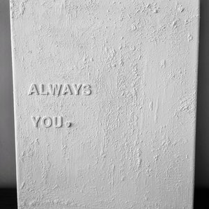 Always You - Textured Wall Art - 3D Textured Canvas - Nursery/ Bedroom ...