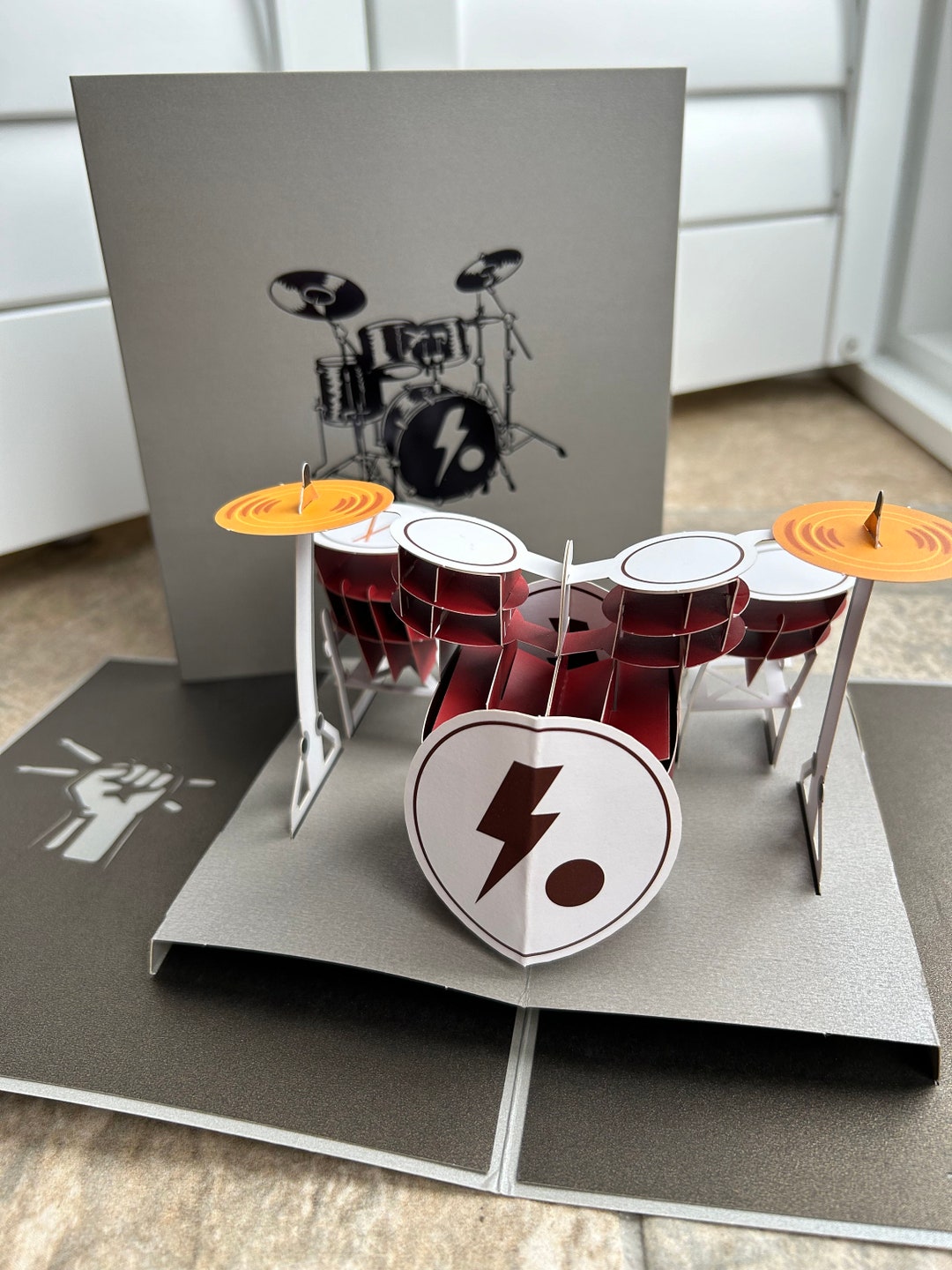 3d Pop up Card for Drumer Musician Music Lovers 18.3 * 17.3 Cm - Etsy
