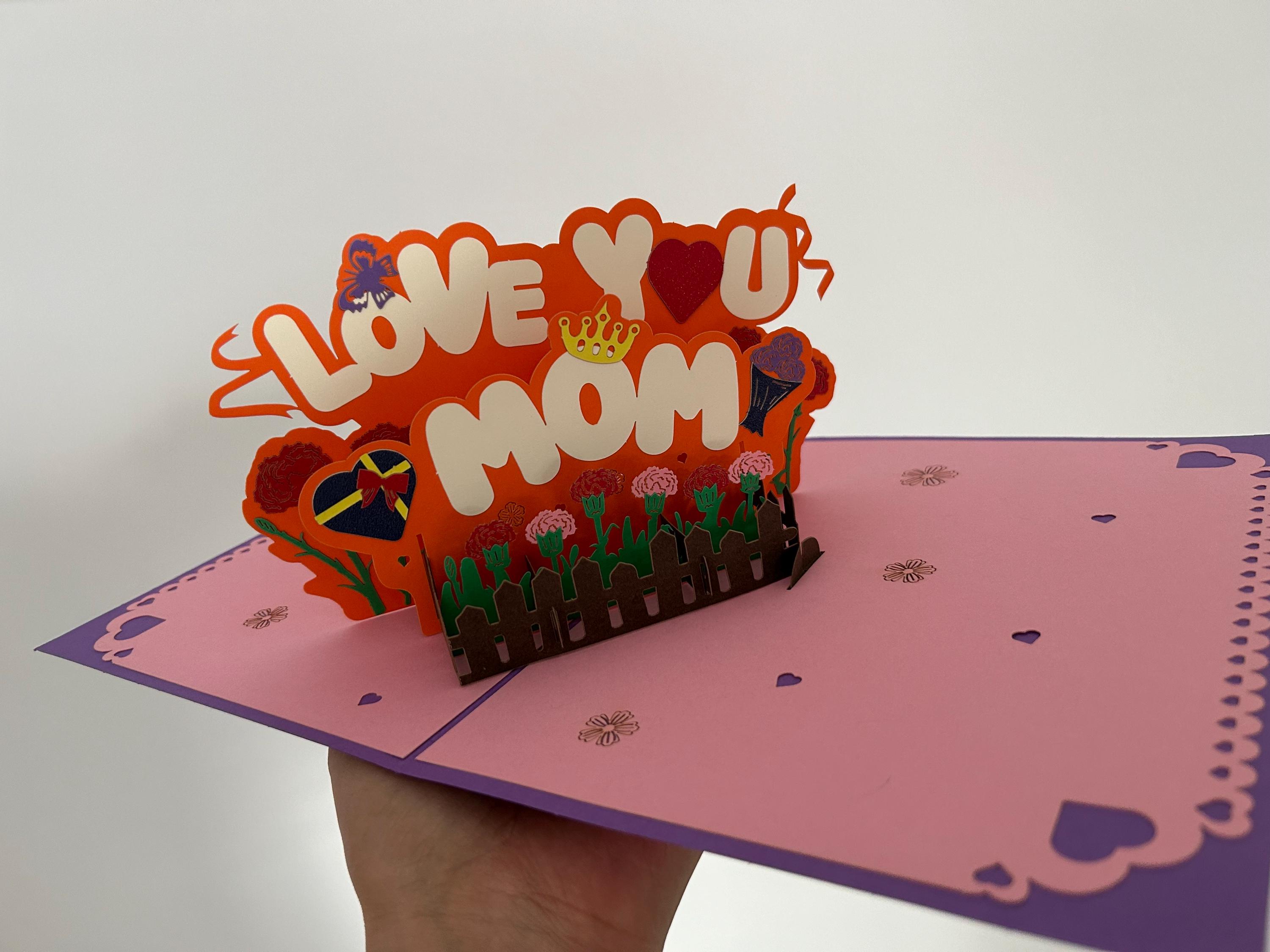 Pop up Mother's Day Card for Mom - Etsy