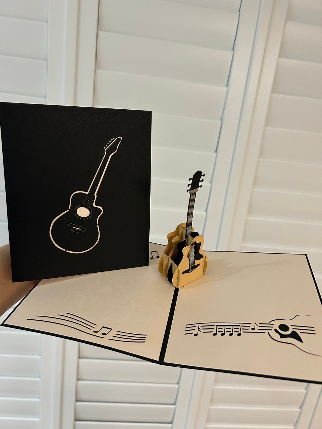 3d Guitar Pop up Card for Guitarist Musician Music Lovers 12*15cm - Etsy