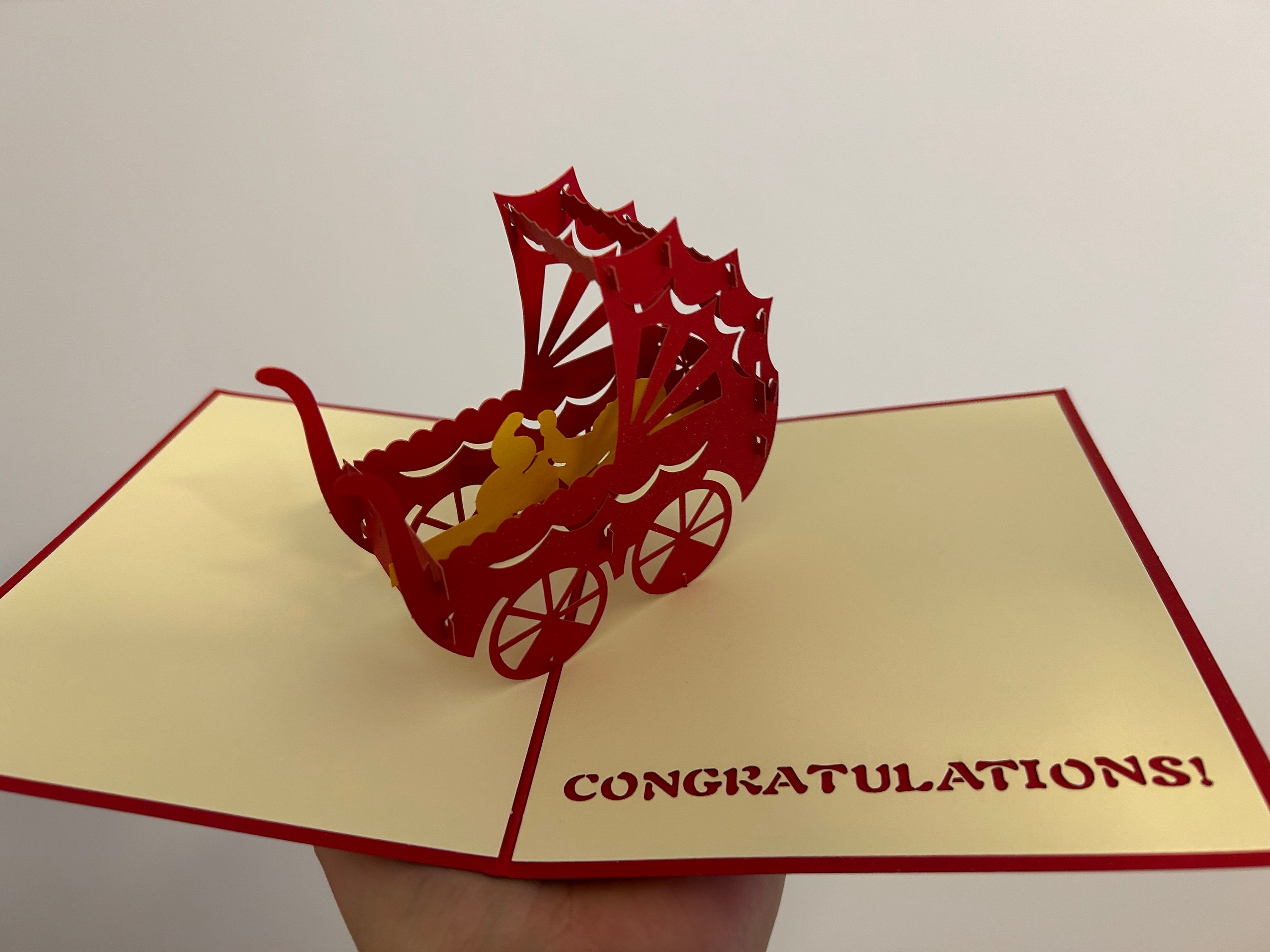 Pop up Card for New Born Baby, Card for Baby Girl, Card for Baby Boy ...