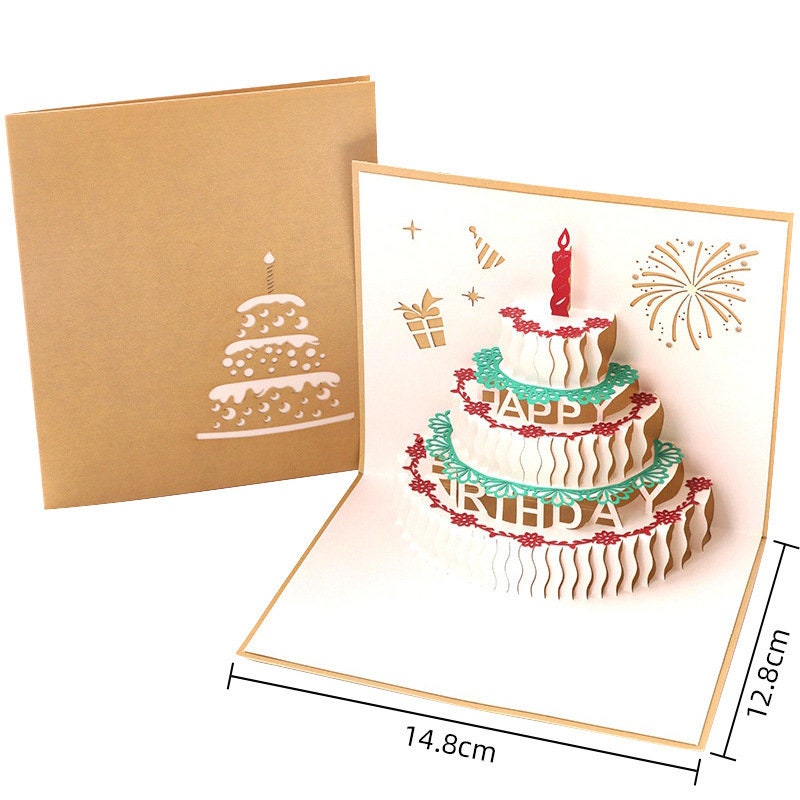 3d Birthday Card Pop up Birthday Card for Her and for Him - Etsy
