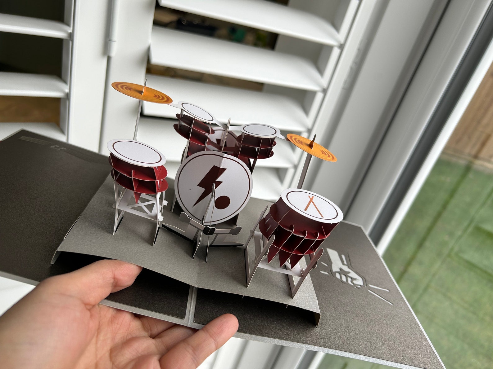 3d Pop up Card for Drumer Musician Music Lovers 18.3 * 17.3 Cm - Etsy
