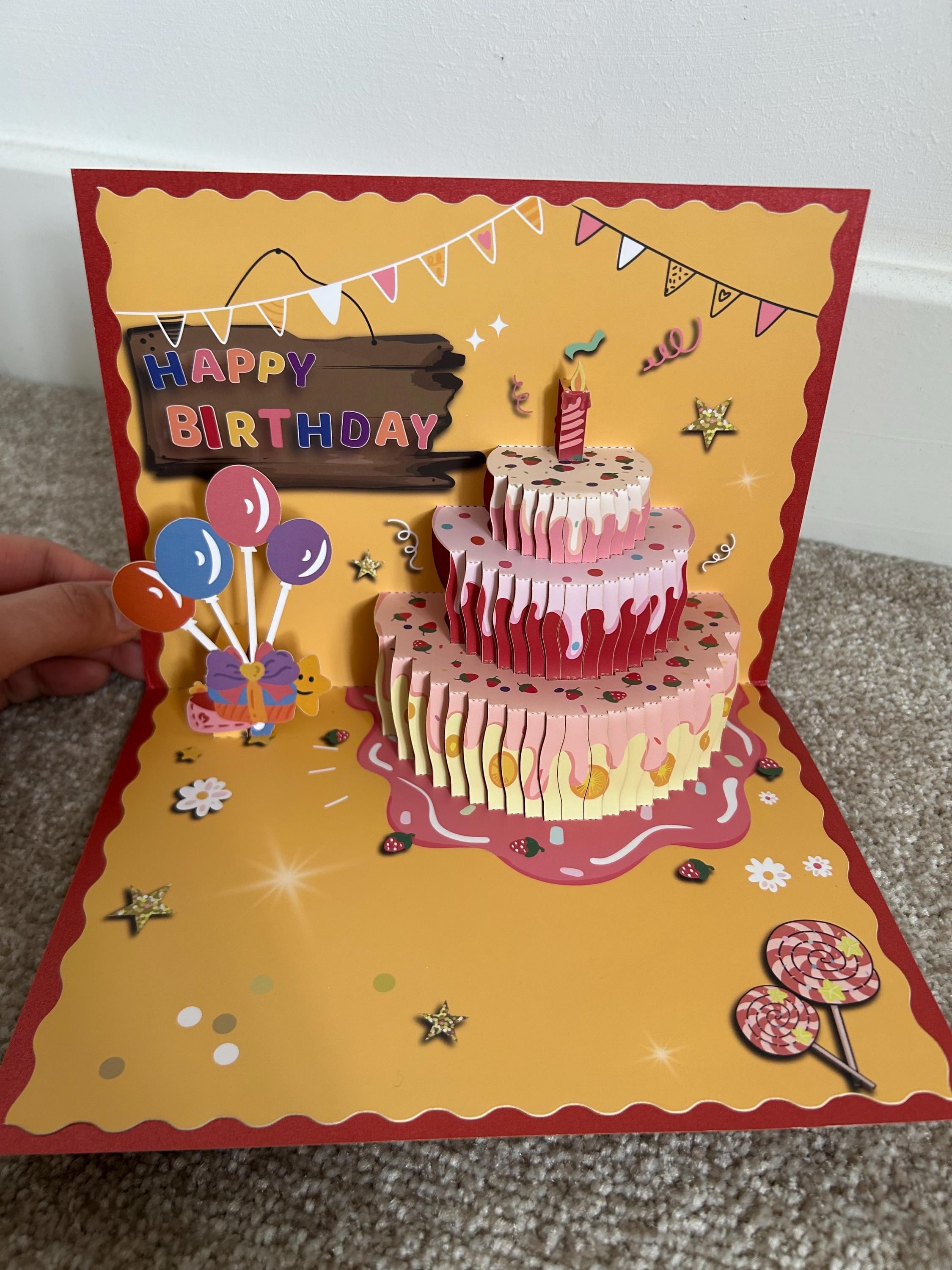 Pop up Birthday Card 3D Birthday Card - Etsy