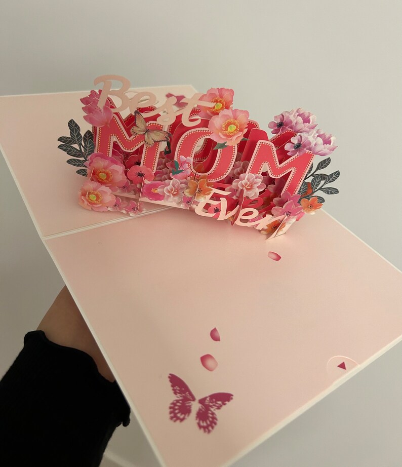 Pop up Mother's Day Card for Mom - Etsy