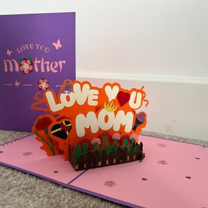 Pop up Mother's Day Card for Mom - Etsy