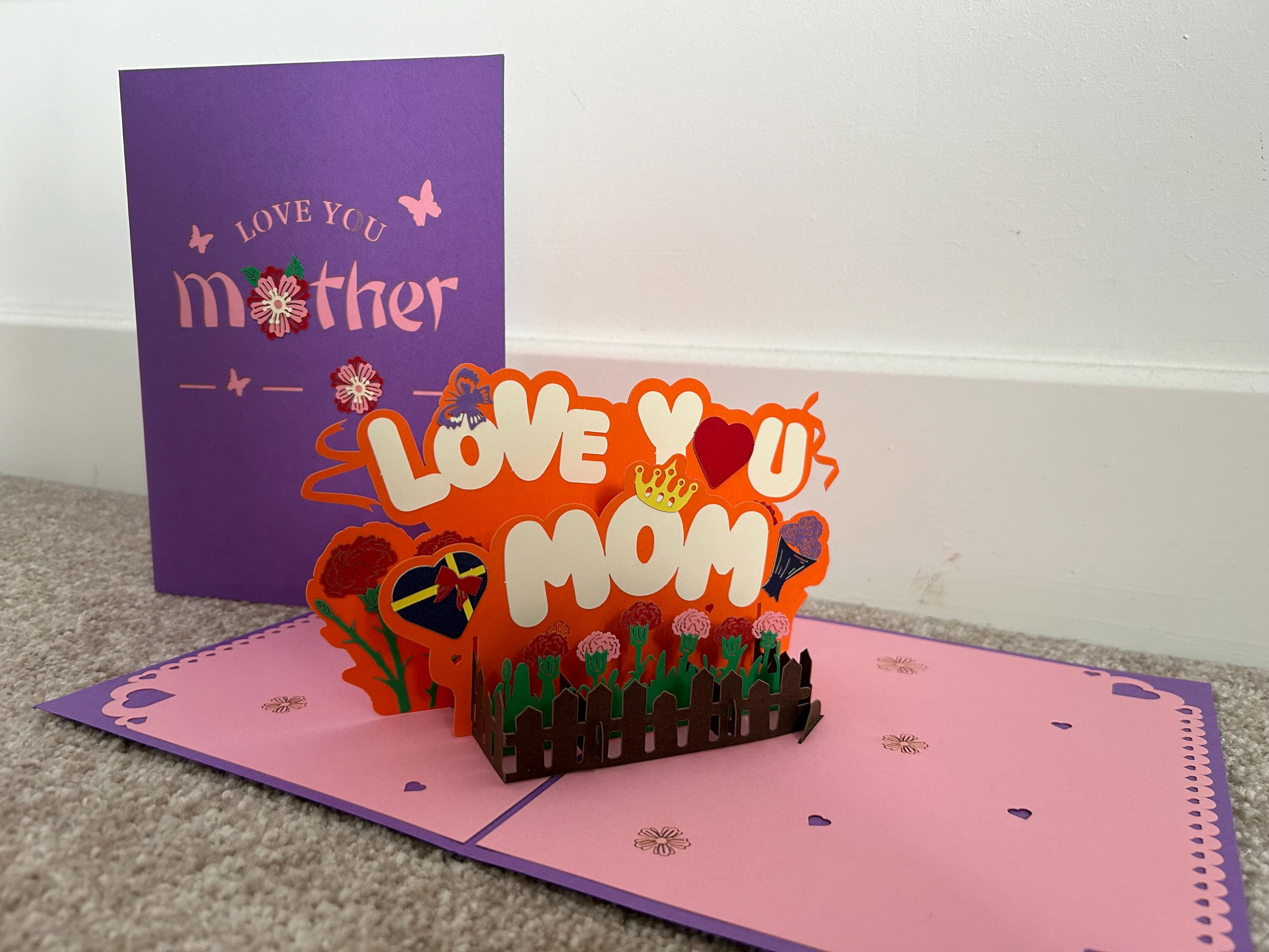 Pop up Mother's Day Card for Mom - Etsy