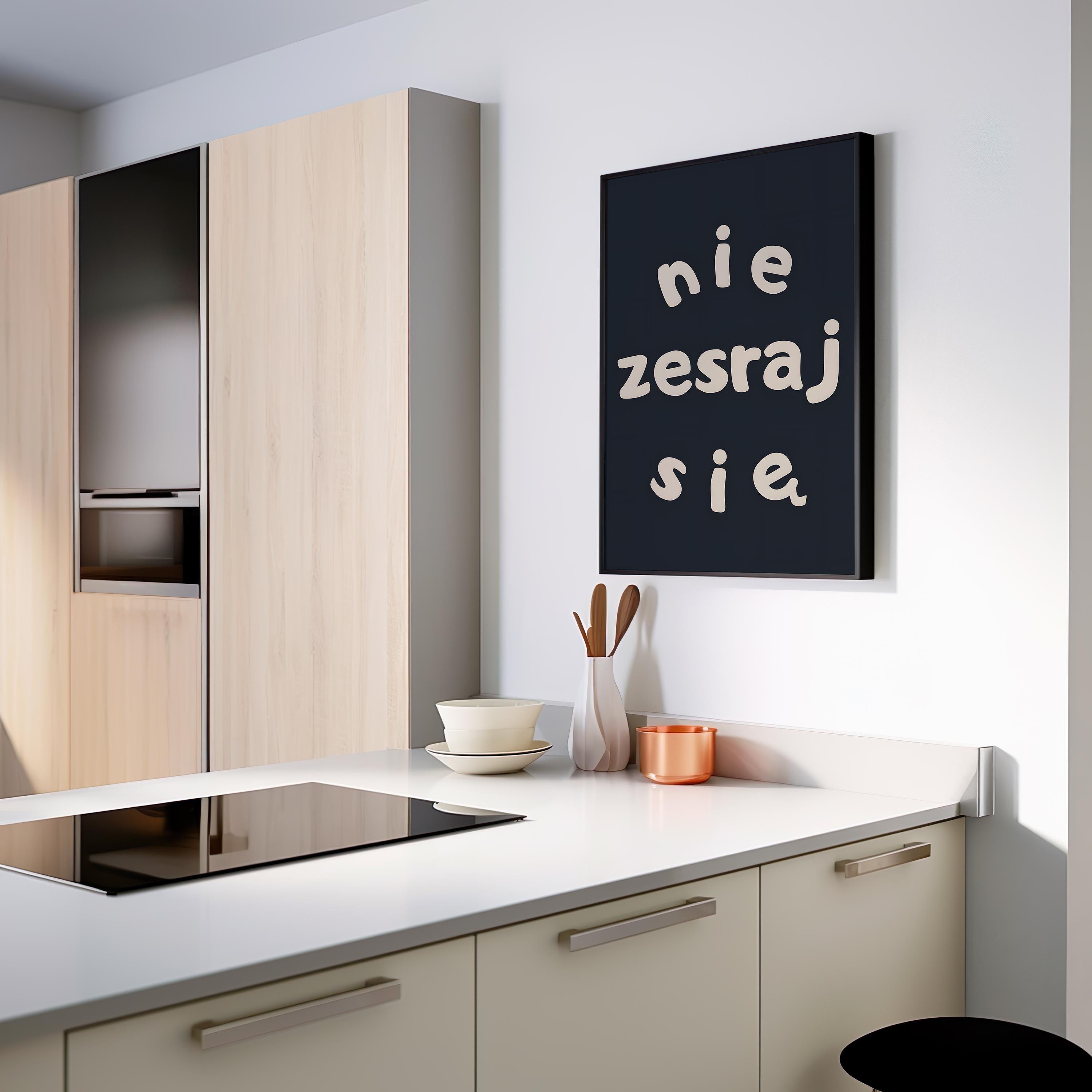 Nie Zesraj Się, Polski Plakat, Polski Humor, Poland Wall Art, Poland ...