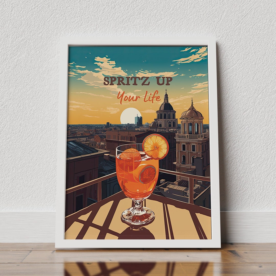Aperol Spritz Poster, Cocktail Poster, Aperol Poster, Aperol Spritz ...