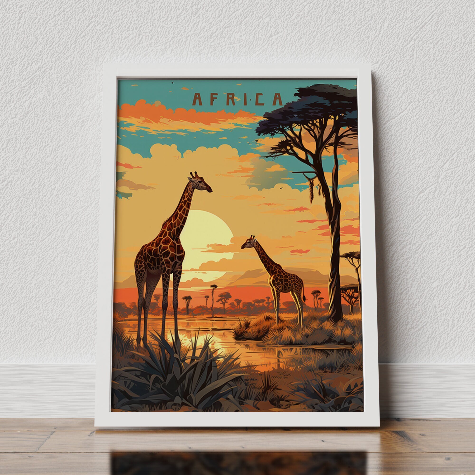 Africa Poster, Kruger National Park, Safari Wildlife Art, Africa Safari ...