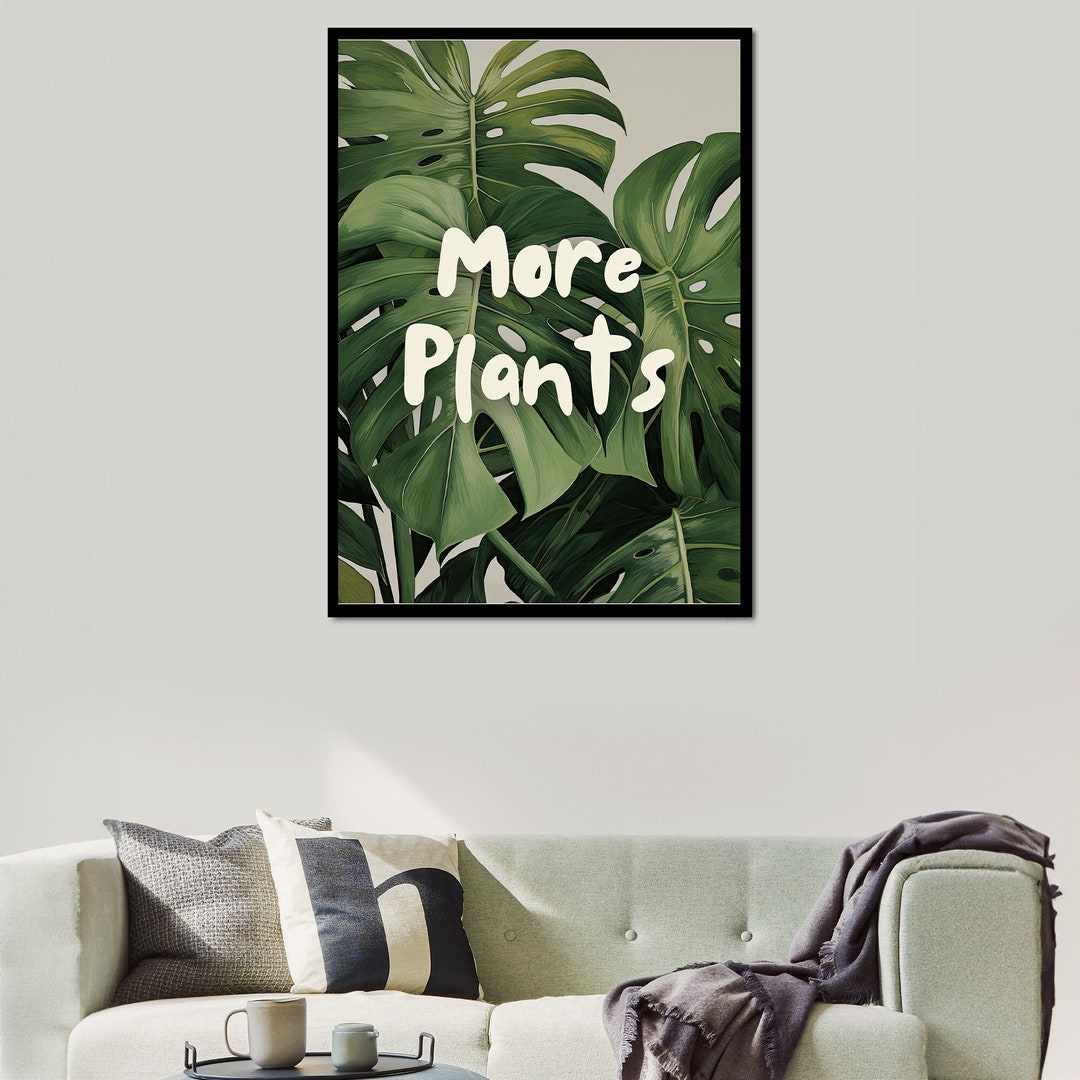 Plant Poster Monstera Poster Plant Print More Plants - Etsy