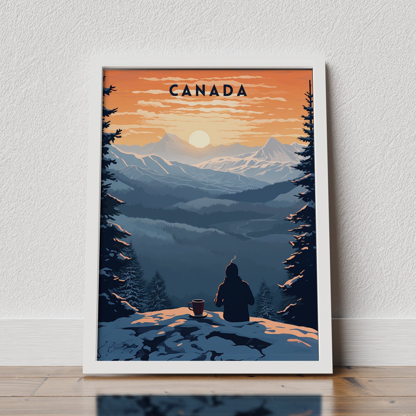 Canada Poster Printable, Mountain Wall Art, Nature Landscape Print ...