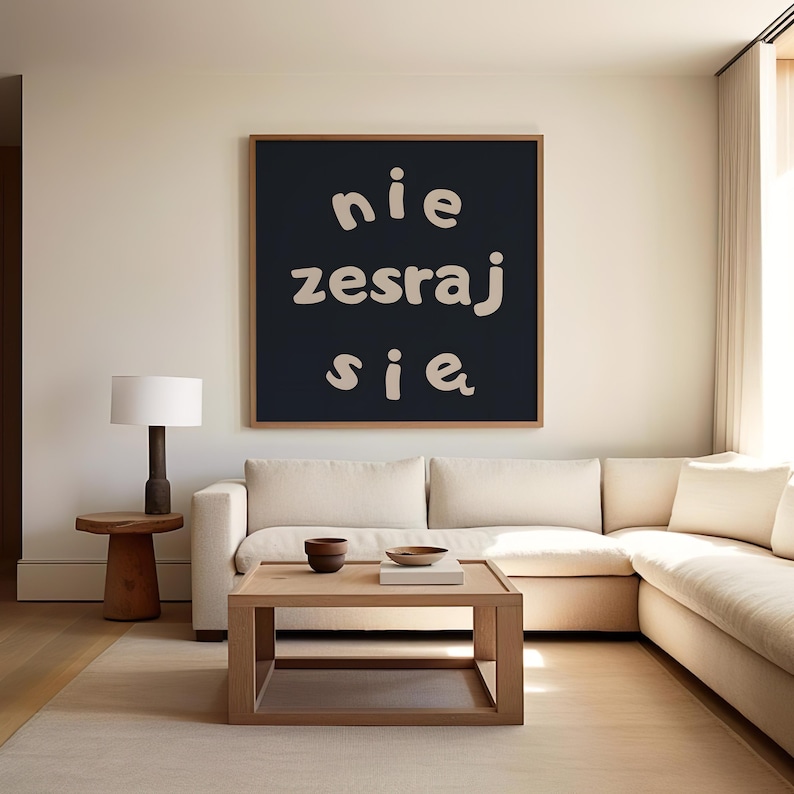 Nie Zesraj Się, Polski Plakat, Polski Humor, Poland Wall Art, Poland ...