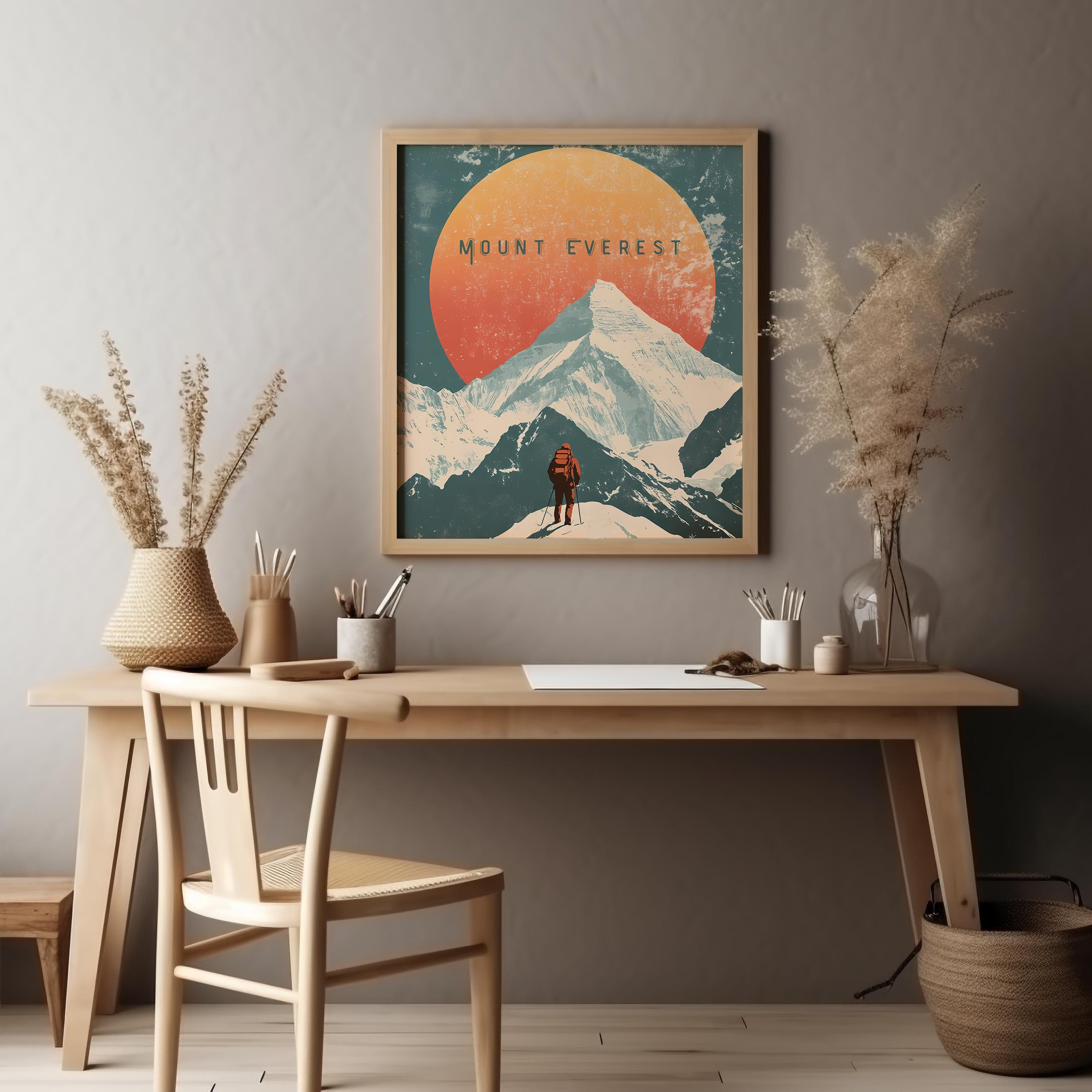 Mount Everest Poster, Himalayas Print, Mount Everest Print, Mount ...