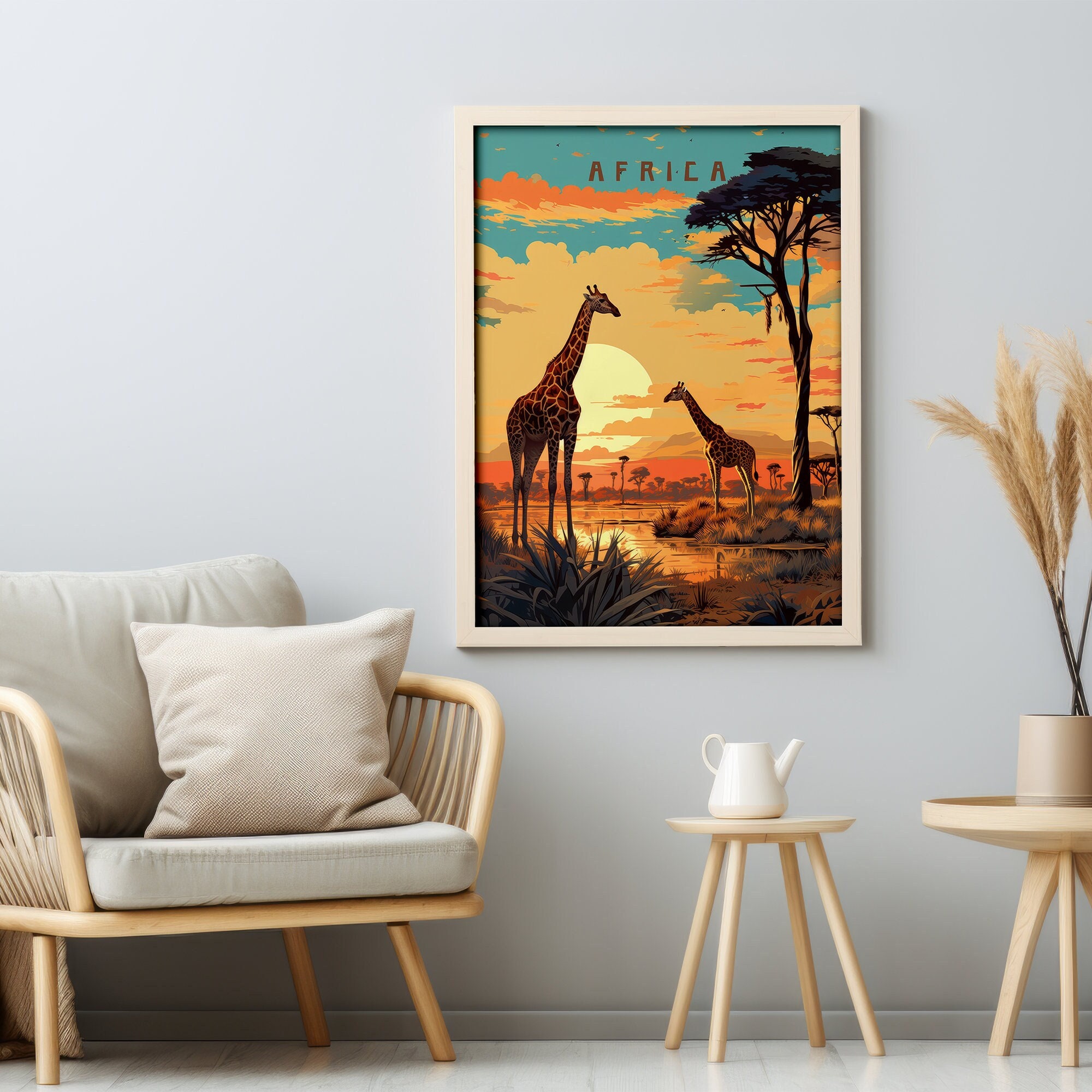 Africa Poster, Kruger National Park, Safari Wildlife Art, Africa Safari ...