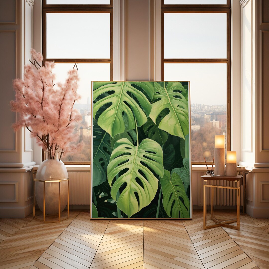 Plant Wall Art, Monstera Plant Art Print, Plant Gift, Plant Poster ...
