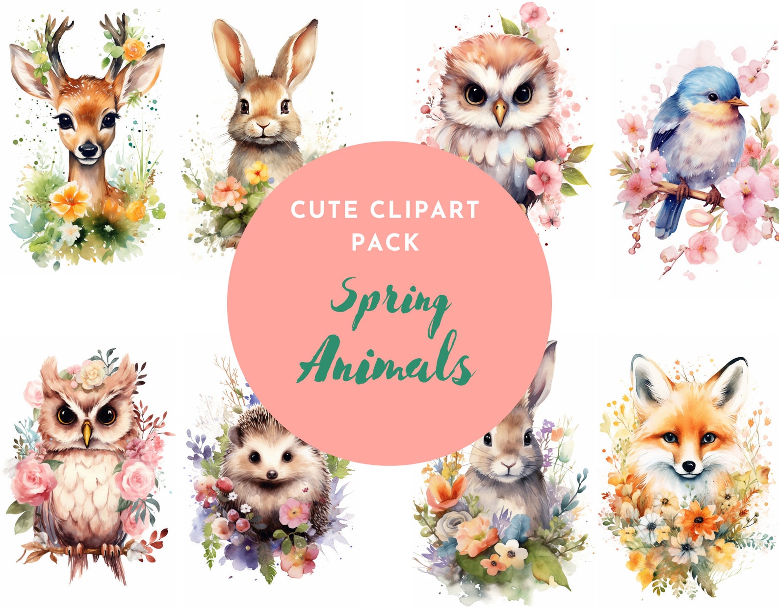 24 Cute Spring Animal Clipart Images | PNG Clipart | Transparent ...