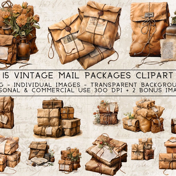 Vintage Post Clipart - Etsy