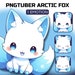 Arctic Fox Pngtuber Model | White Fox Pngtuber Premade Avatar | Chibi ...